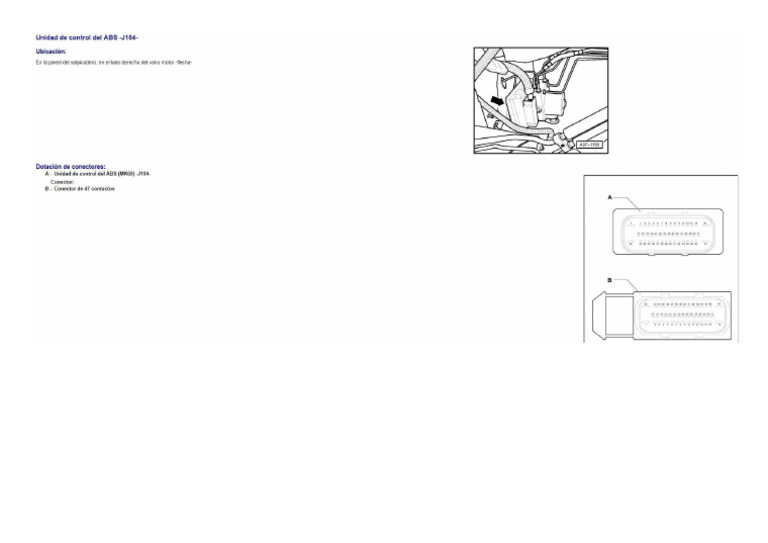 J104 Ubicacion y Conector. | PDF
