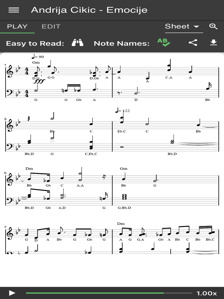 Andrija Cikic - Emocije - Melody Scanner | PDF