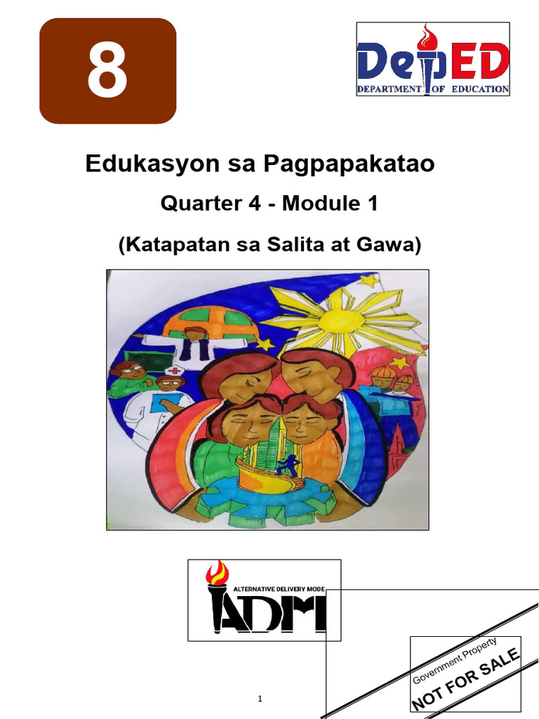 EsP8 q4 Mod1 Katapatan Sa Salita at Gawa v4 | PDF