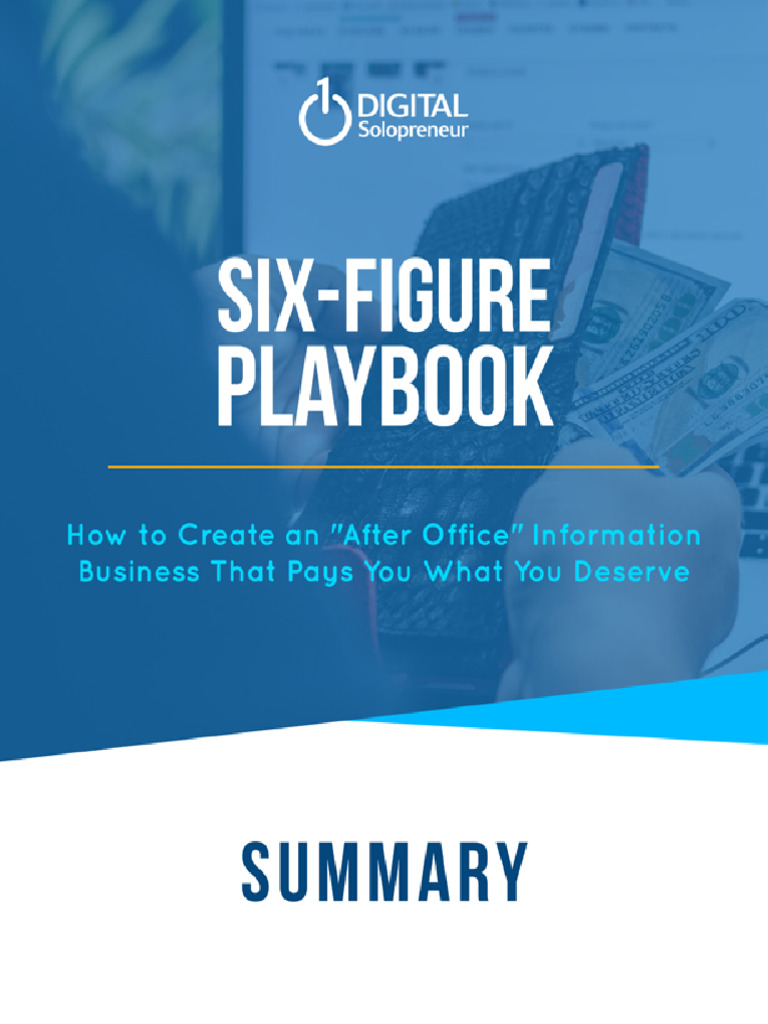 (PDF) Six Figure Playbook Summary | PDF | Sales | Information