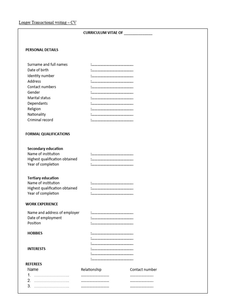 CV and Covering Letter | PDF | Career & Growth