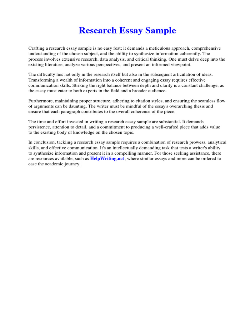 Research Essay Sample | PDF | Essays | Spanish Empire