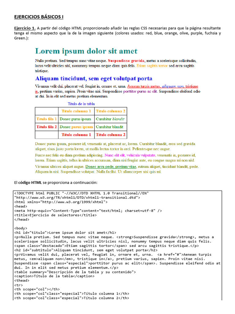 Ejercicios Básicos I: Ejercicio 1 | PDF | HTML | Red mundial