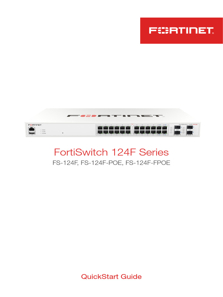 FortiSwitch 124F Series QSG | PDF | Command Line Interface | Usb