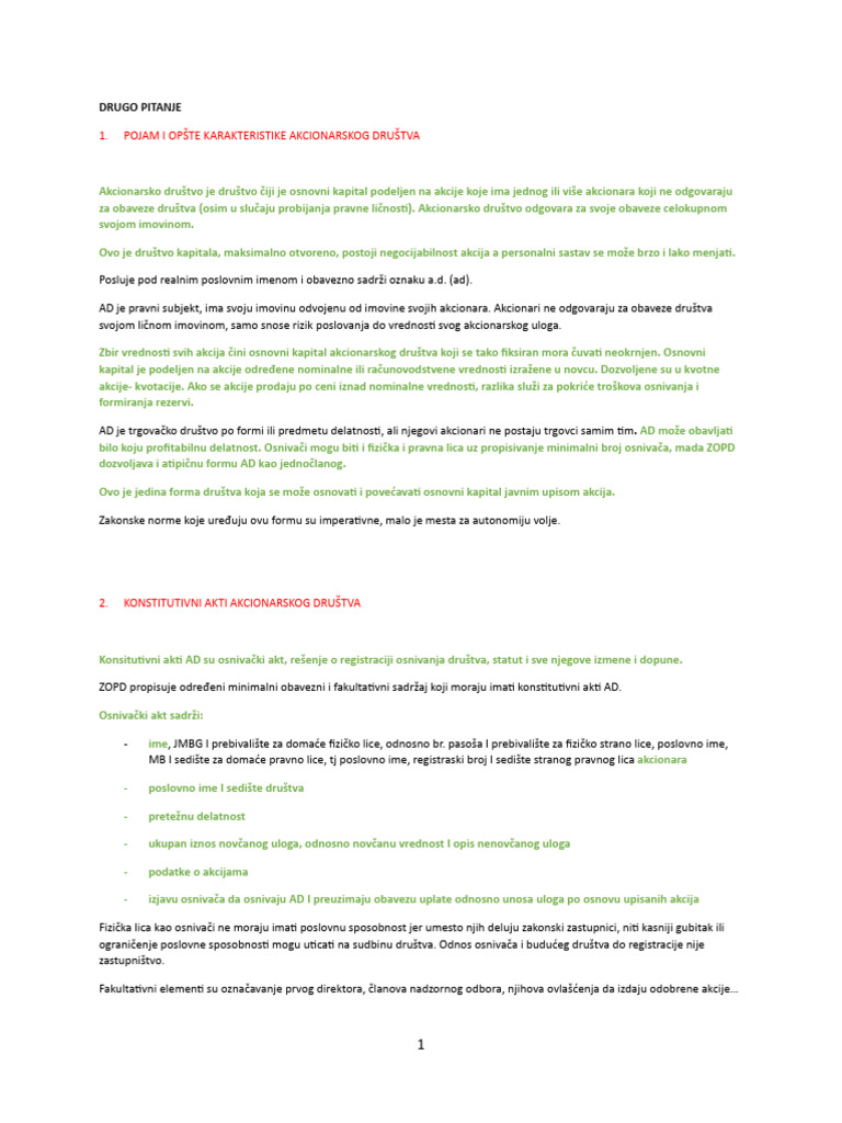 Kompanijsko Skripta 2 | PDF