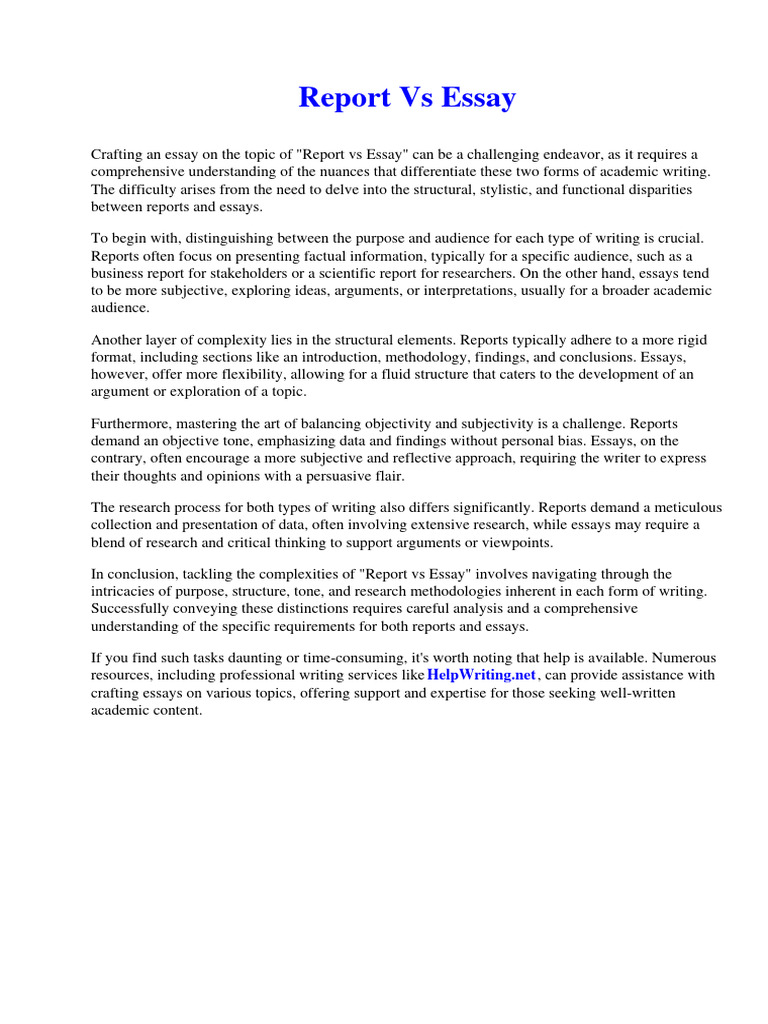 Report Vs Essay | PDF | Mammography | Trials