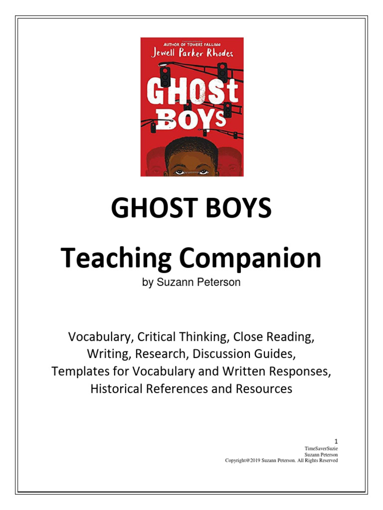 Ghost Boys Teaching Companion 1 | PDF | Motown | Felony