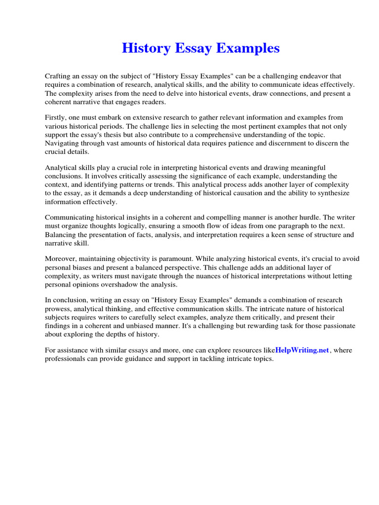 History Essay Examples | PDF | Pancreas | Liver