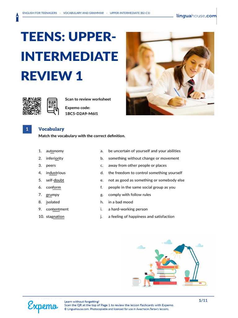 Teens Upper Intermediate Review 1 British English Student | PDF | Adolescence