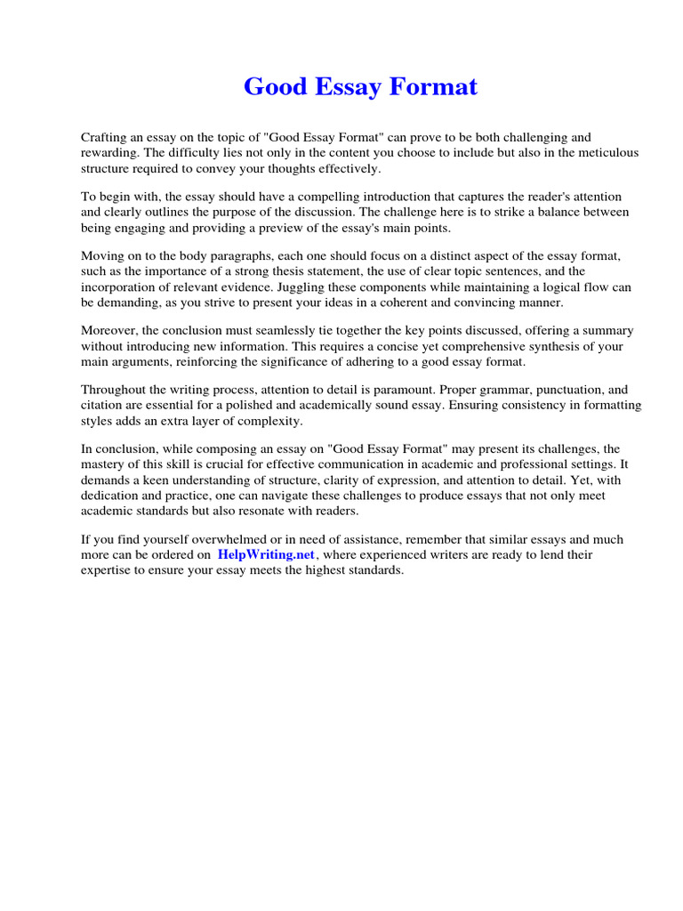 Good Essay Format | PDF | Colonoscopy | Large Intestine