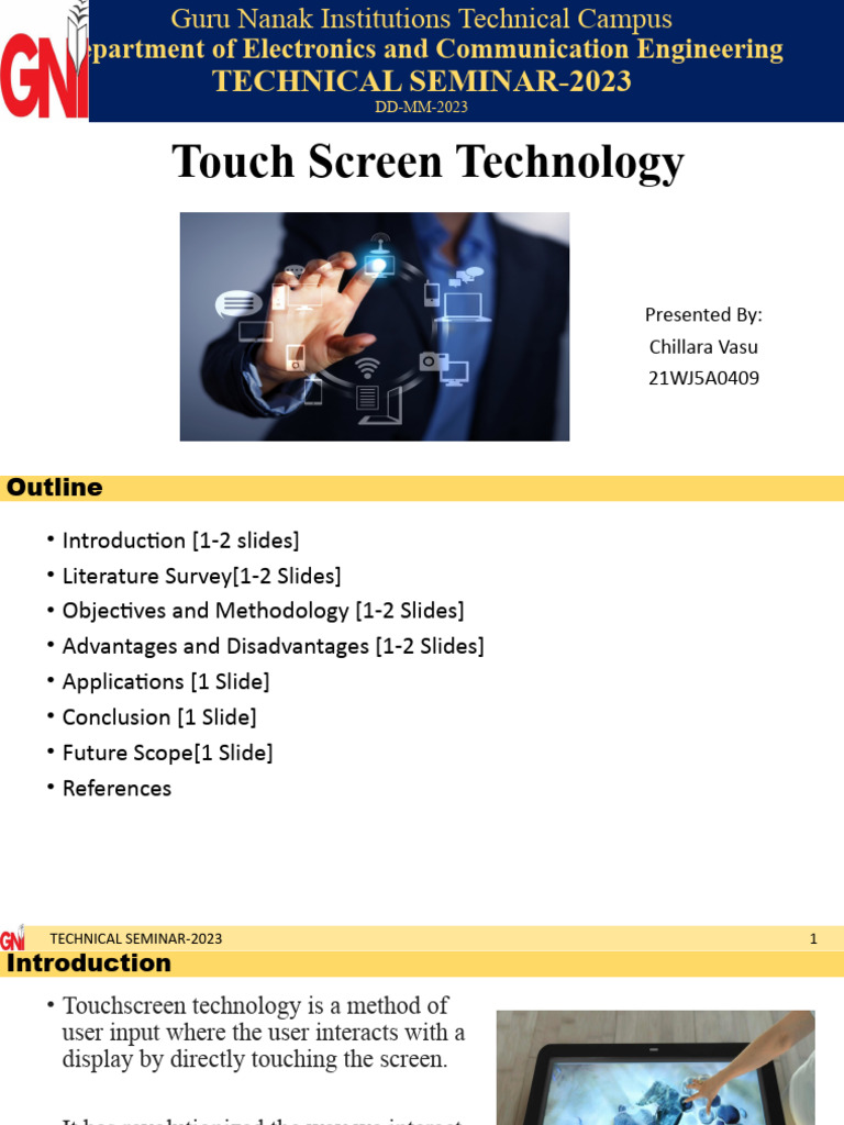Touch | PDF | Touchscreen | Human–Computer Interaction