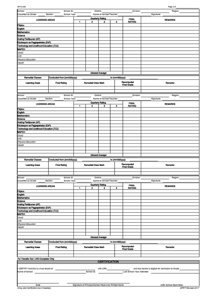 SF 10 G8 Canada 2024 | PDF | Middle Schools | Physical Education