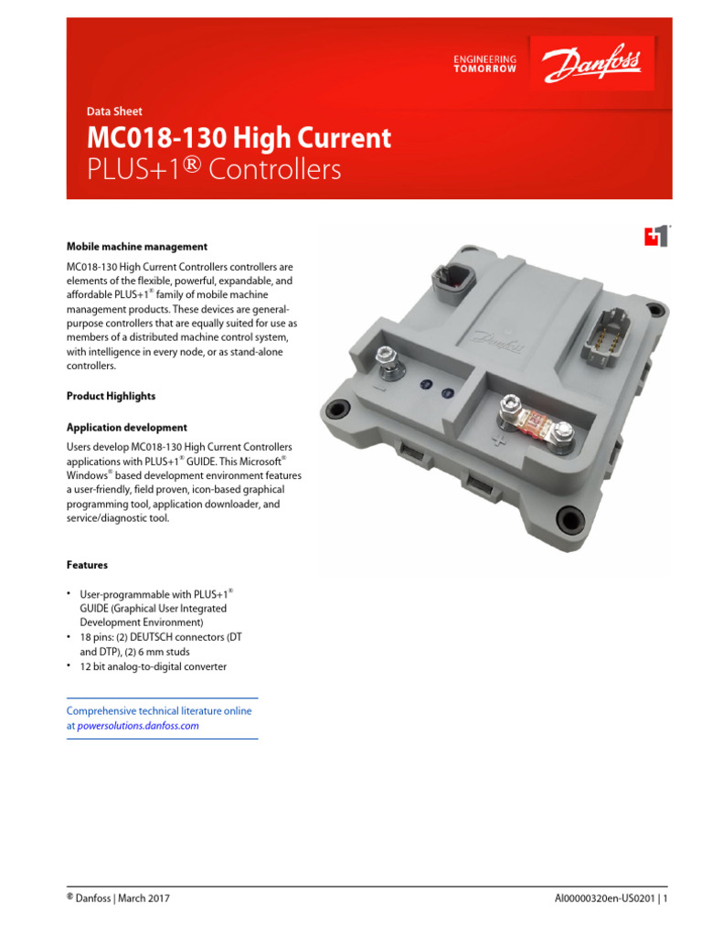 Mc018 130 High Current Controller Data Sheet Pdf Computer Science Electronic Engineering