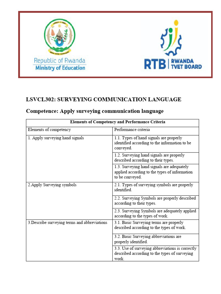 Draft Surveying Communication Language | PDF | Surveying | Map