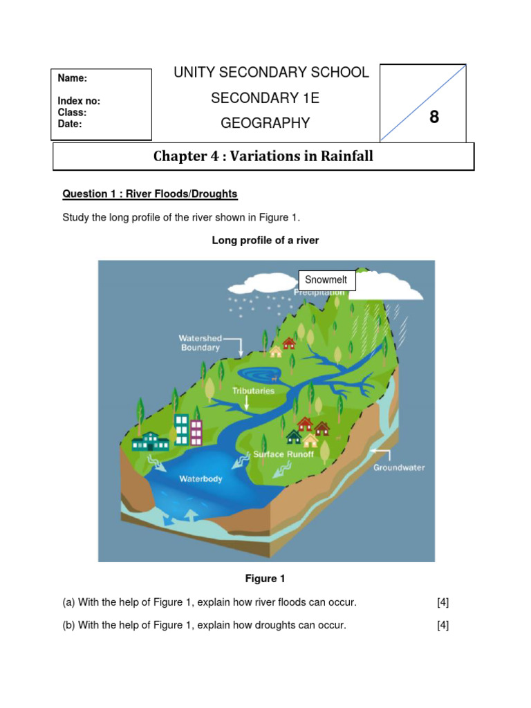 1. Variations in Rainfall worksheet | PDF