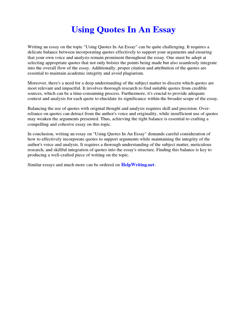 Using Quotes in An Essay | PDF | Wind Power | Solar Power