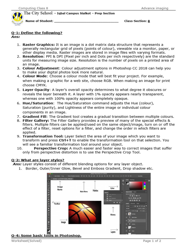 Class 8 (Advance Imaging) | PDF | Pixel | Image Resolution