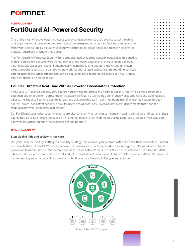 SB Portfolio Brief Fortiguard Ai Powered Security | PDF | Security ...