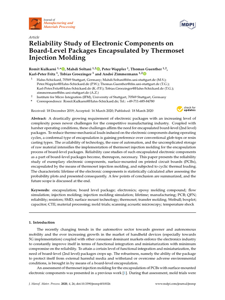 Electronic Component Reliability Study | PDF | Printed Circuit Board | Reliability Engineering