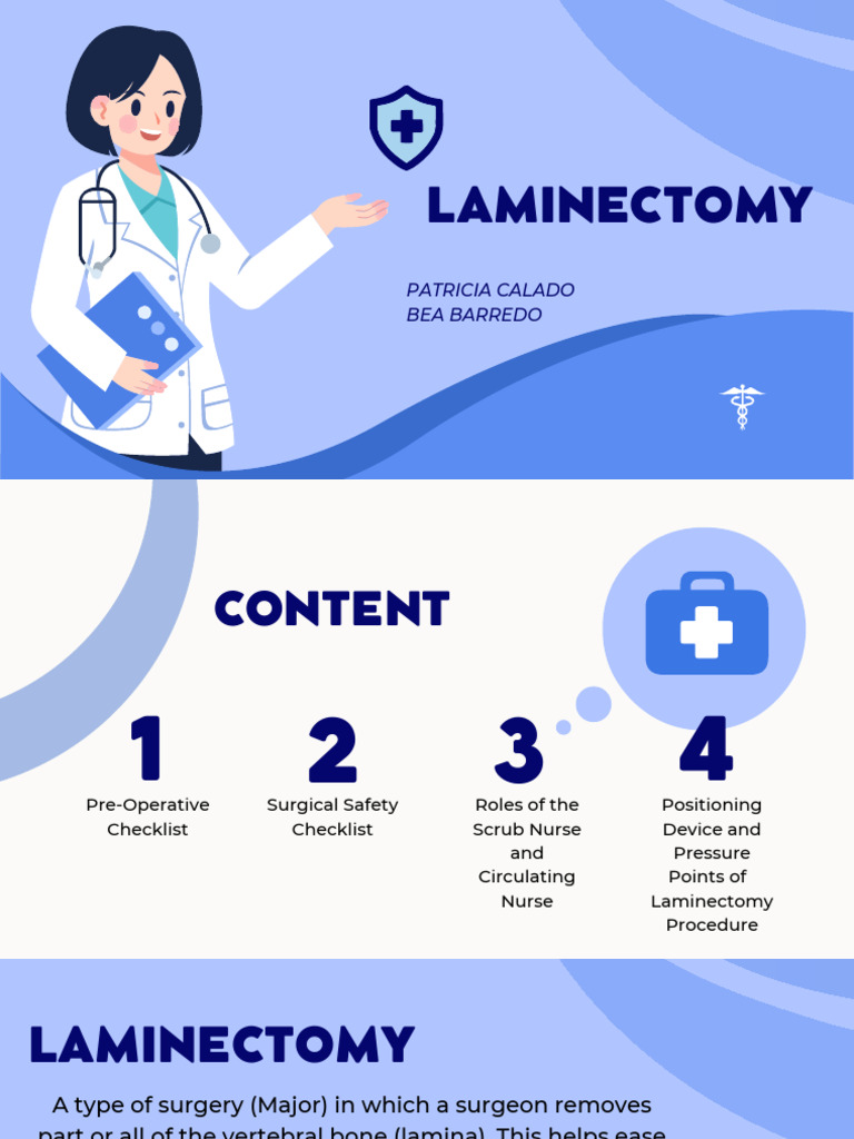 LAMINECTOMY | Download Free PDF | Surgery | Health Care