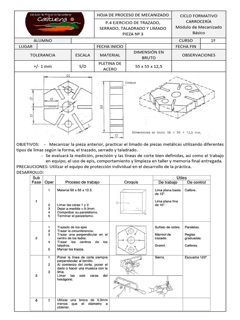 P.4 MB PIEZA 3 | PDF | Perforar | Sector secundario de la economía
