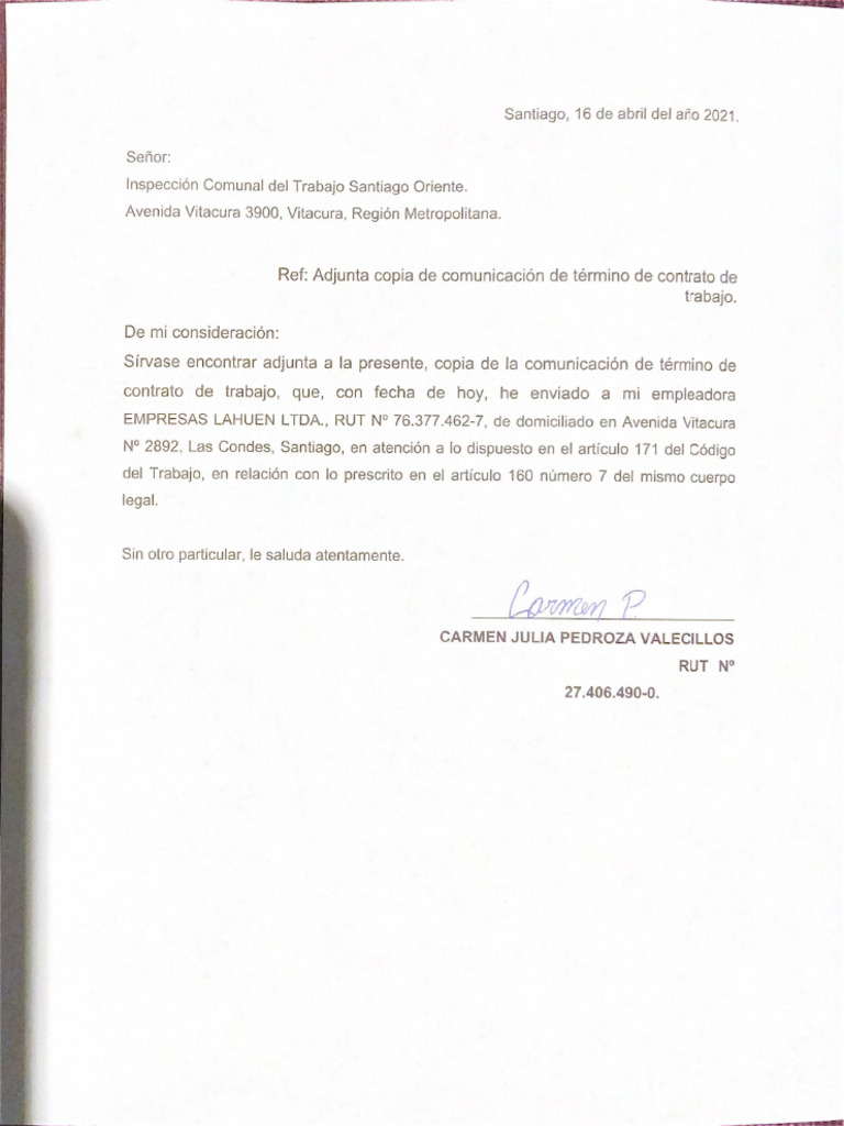 Carta Conductora | PDF