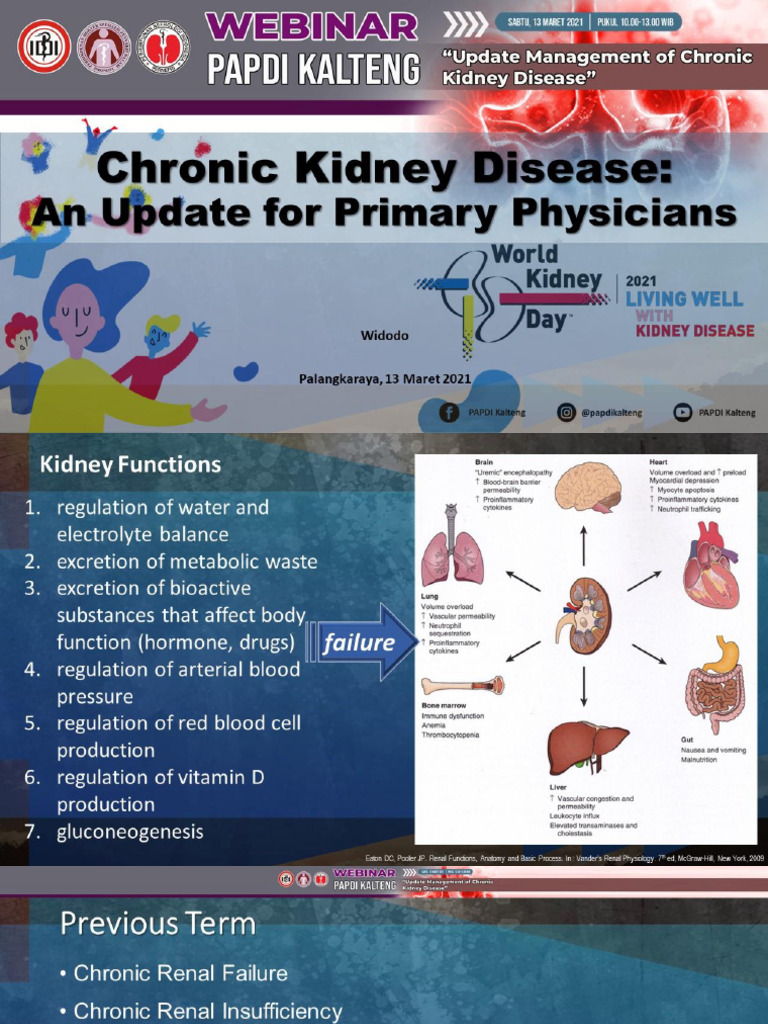 Materi Dr. Widodo, SP - PD-KGH, FINASIM - CKD An Update For The Primary Physician | PDF