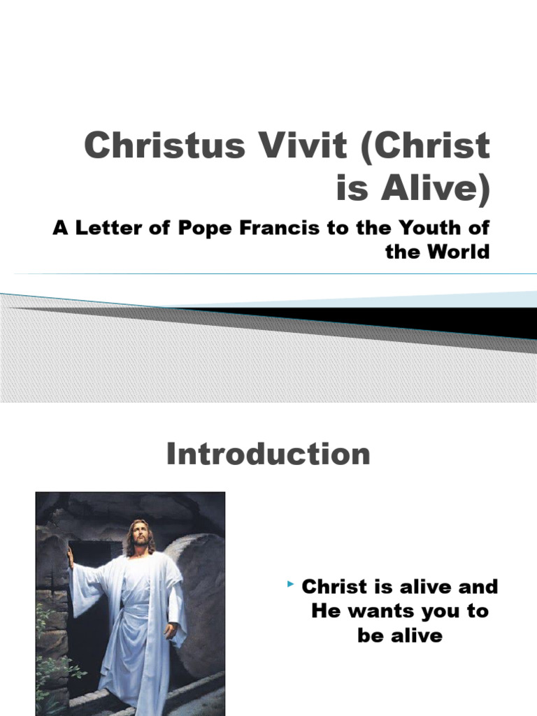 Christus Vivit (Christ Is Alive) | PDF | Jesus | Theology