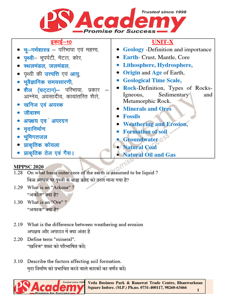 Geology-2 | PDF | Earth Sciences | Geology