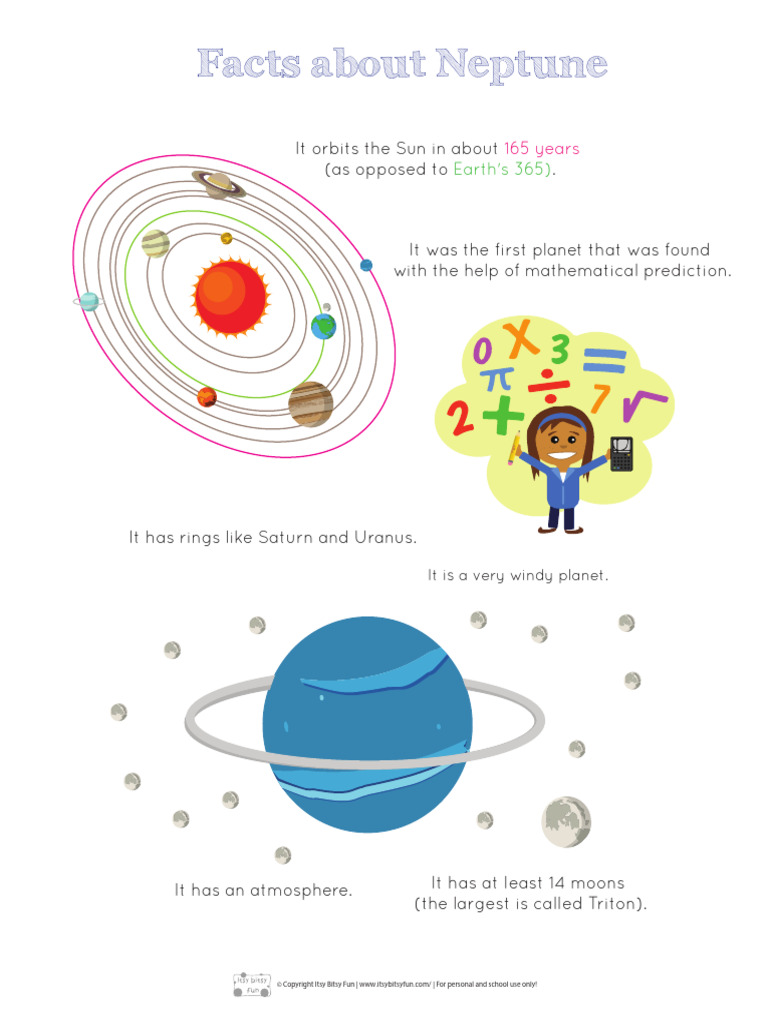 Neptune Facts For Kids | PDF