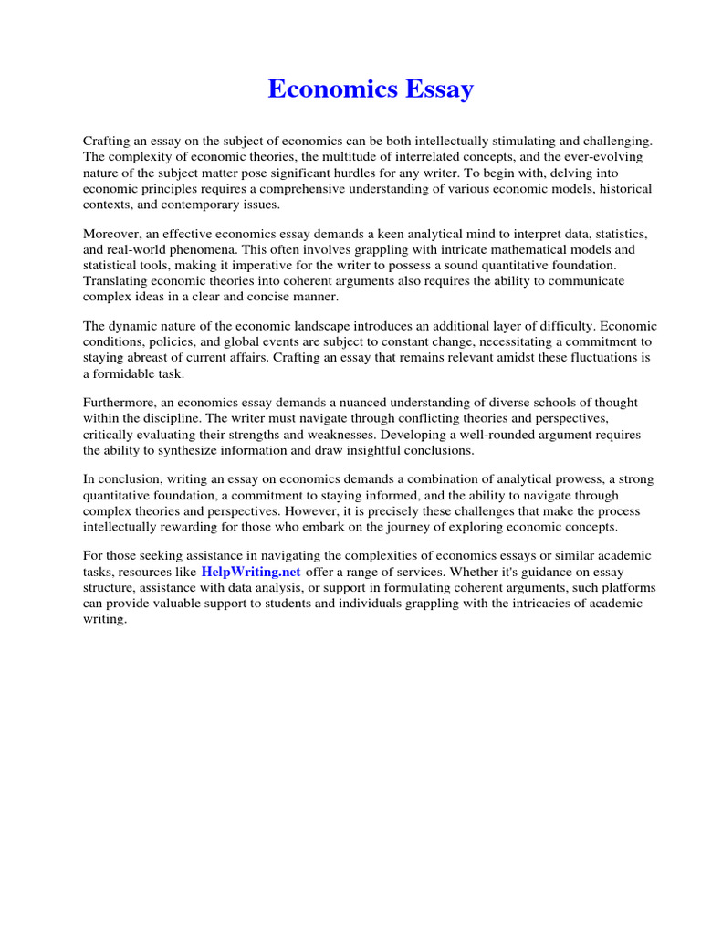 Economics Essay | PDF | Geographic Information System | Economics