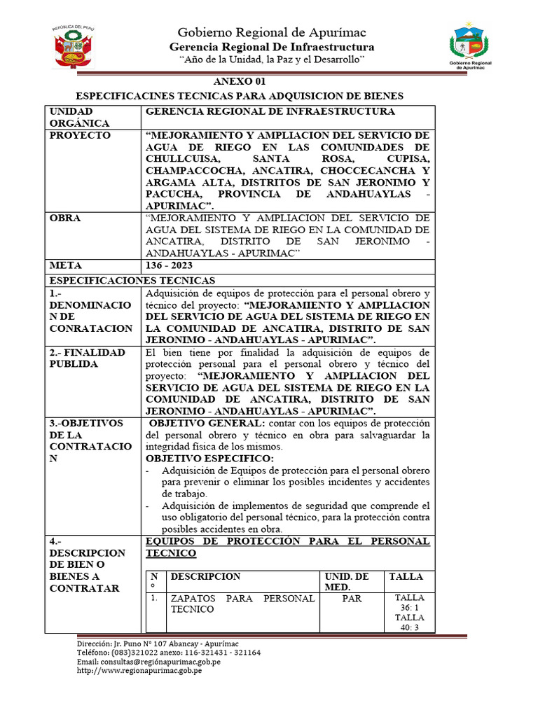 Esp. Tec. Epps Personal Obrero y Técnico Ok | PDF | Economias
