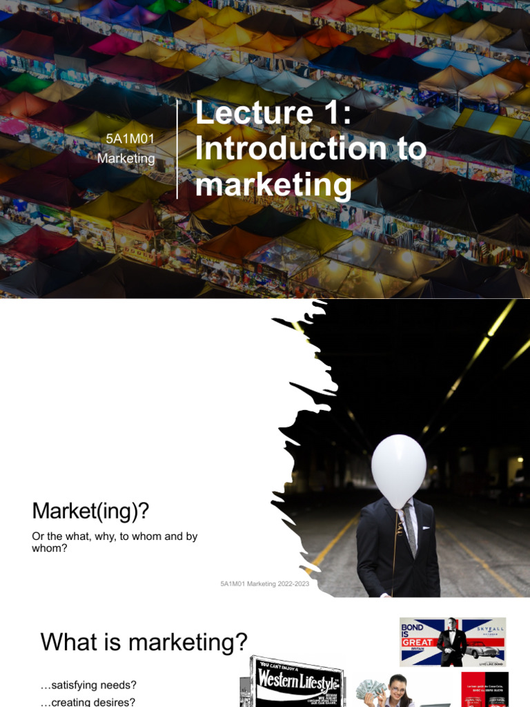 Lecture 1 Introduction To Marketing | PDF | Marketing | Customer