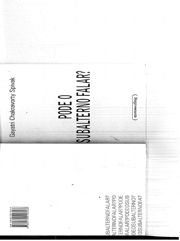 Spivak Pode o Subalterno Falar | PDF
