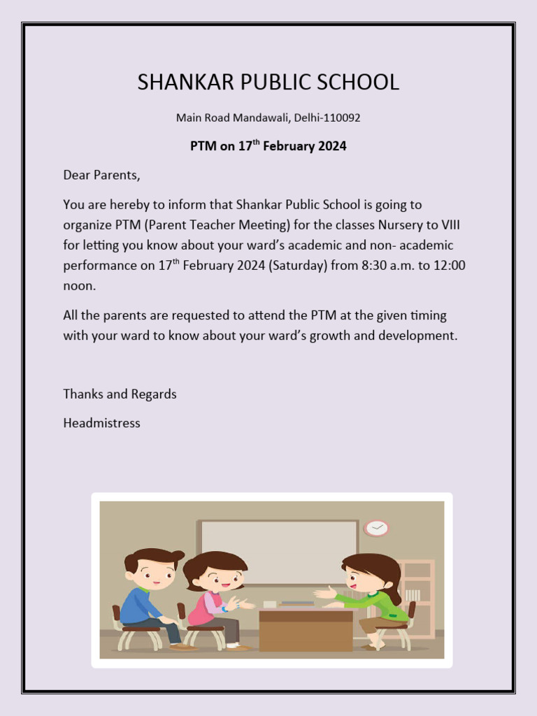 PTM Circular | PDF