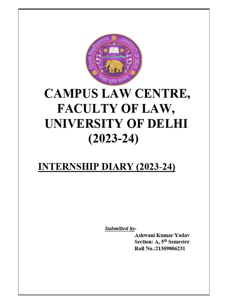 Internship Diary | Download Free PDF | Bail | Magistrate