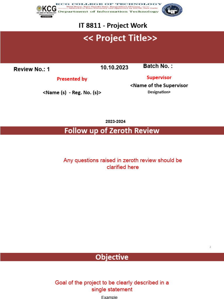 First Review PPT Template (20-24) | PDF | Databases | Algorithms