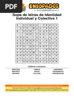 Sopa de Letras Sentimientos y Emociones | PDF