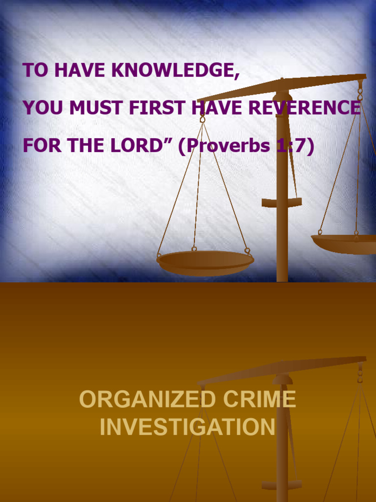 Organized Crime Overview and Types | PDF | Crimes | Crime & Violence