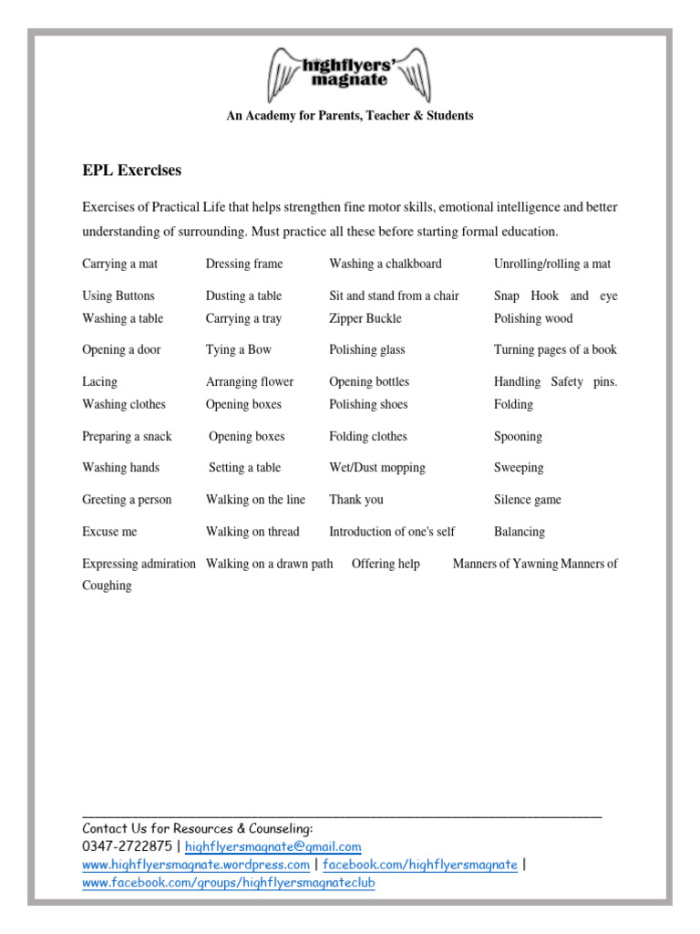 EPL Exercises | PDF