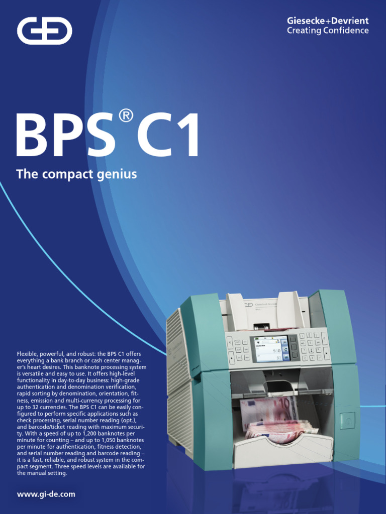 GD Brochure BPS C1 en | PDF | Cash | Banknote