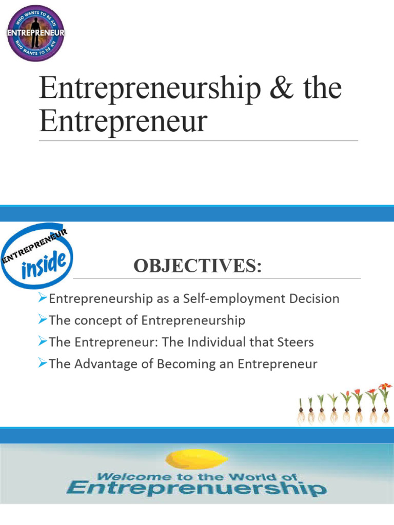 1.introduction To Entrepreneurship | PDF | Entrepreneurship | Economics