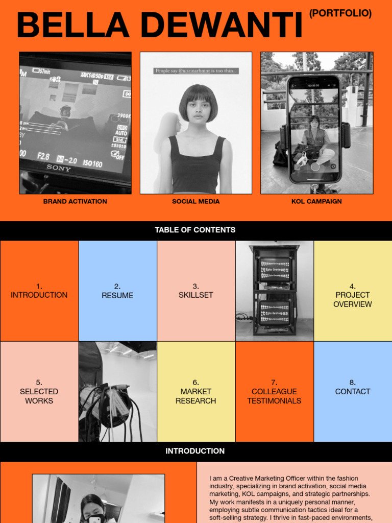 Bella Dewanti: (Portfolio) | PDF | Marketing | Social Media