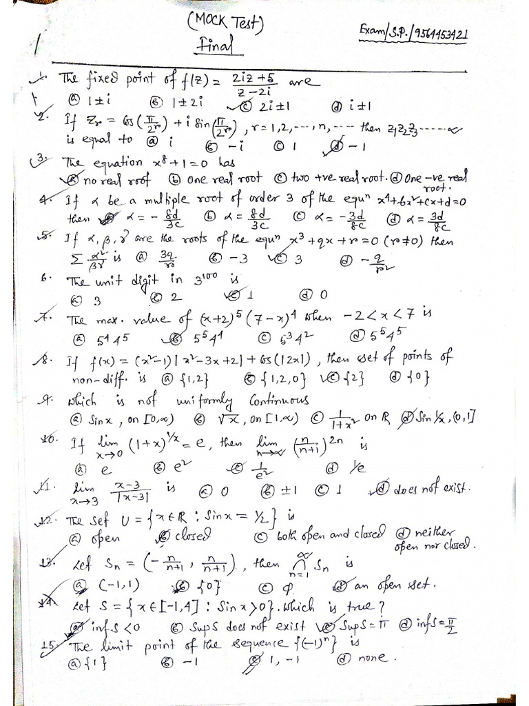 WB Madras Mock Test | PDF