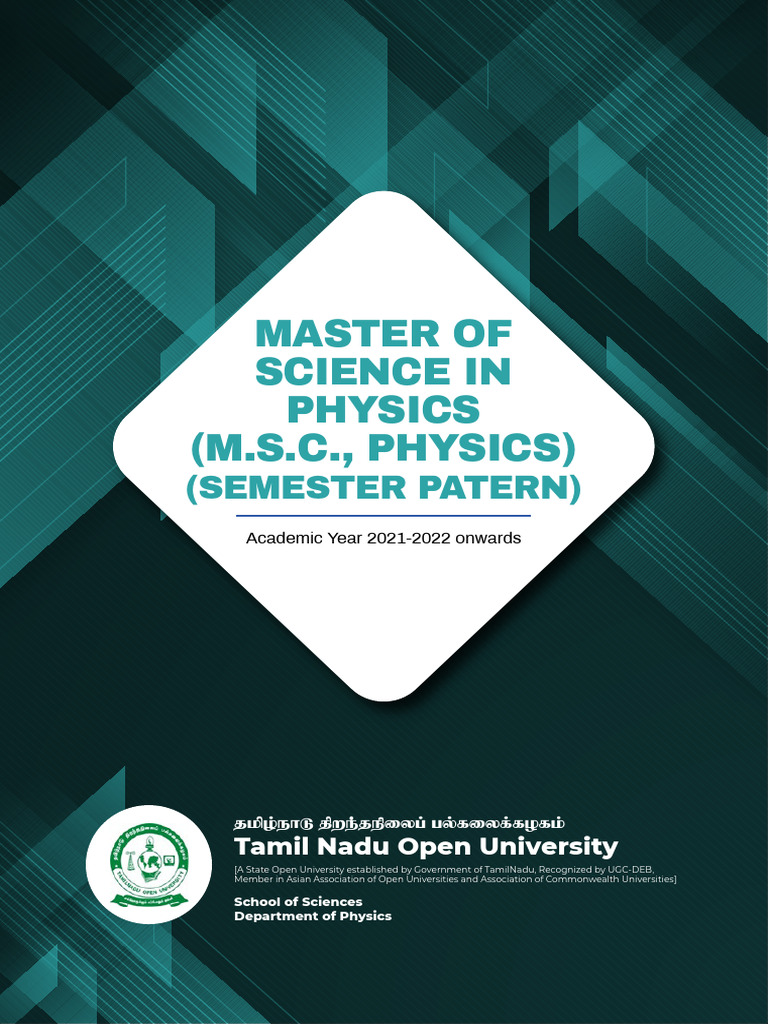 MSC Physics | Download Free PDF | Schrödinger Equation | Wave Function