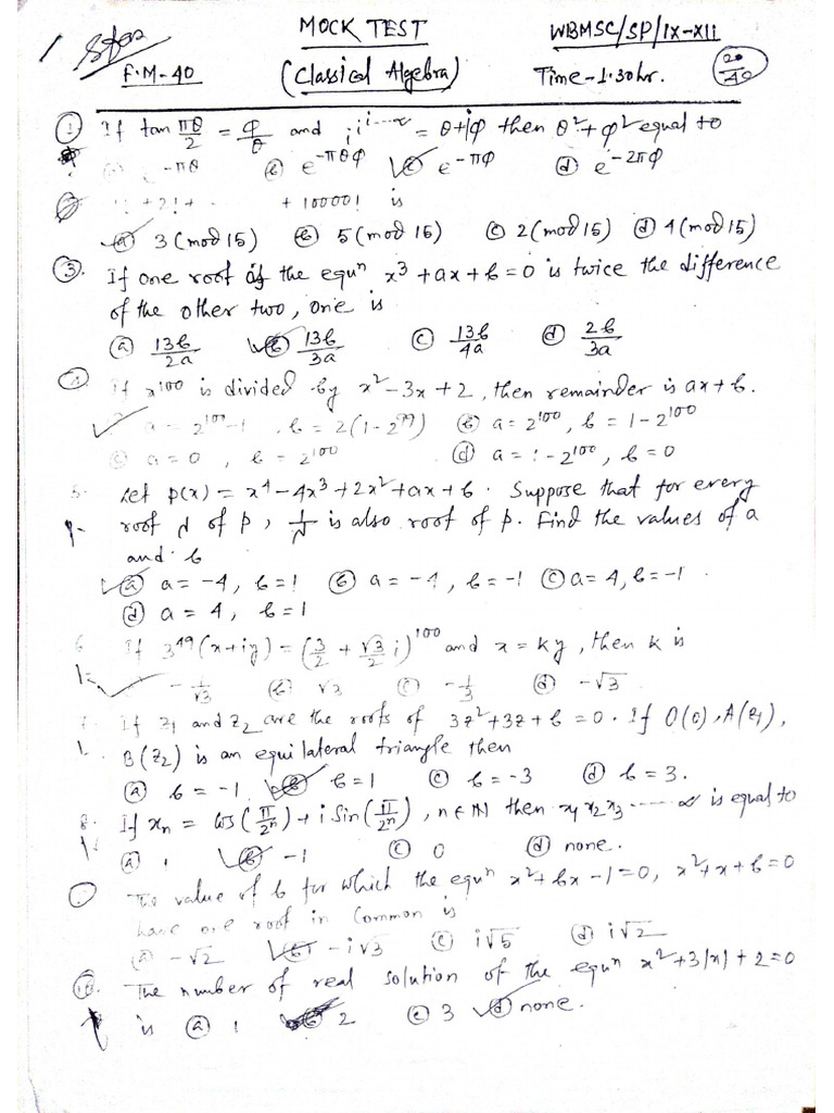 Classical Algebra | PDF