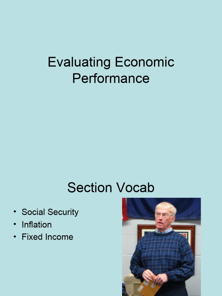 Evaluating Economic Performance | PDF | Finance & Money Management