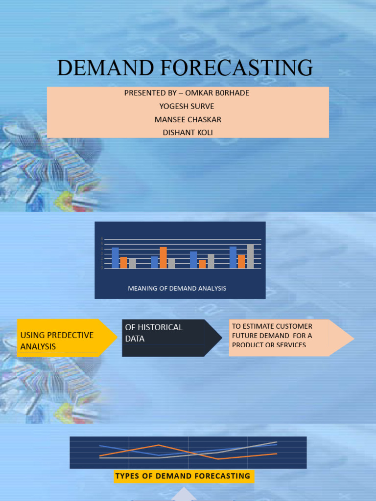 Demand Forecasting Pdf Forecasting Demand