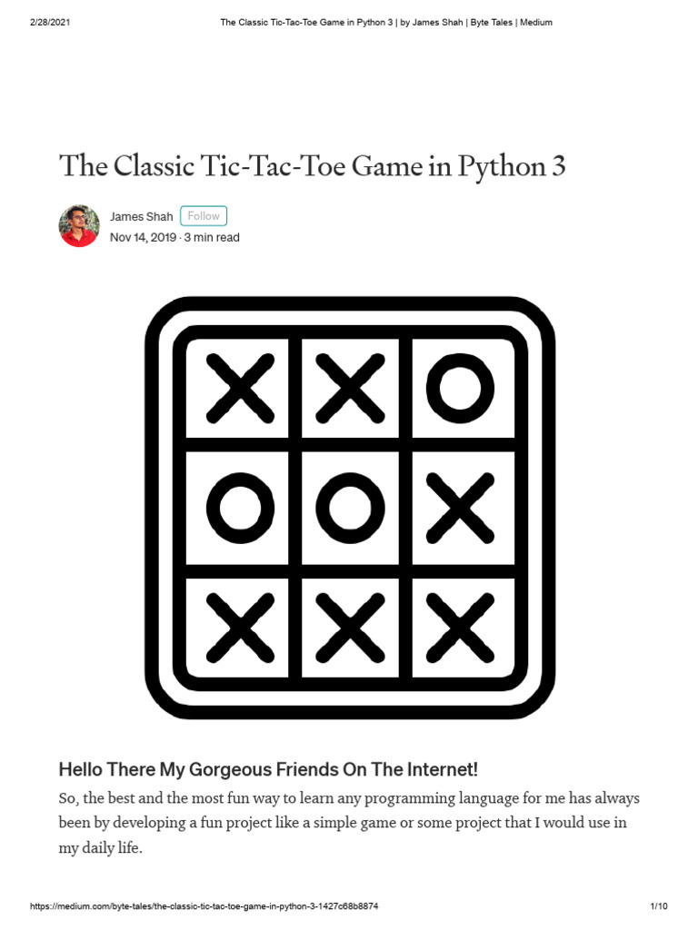 Tic Tac Toe | PDF | Information Technology | Software Engineering