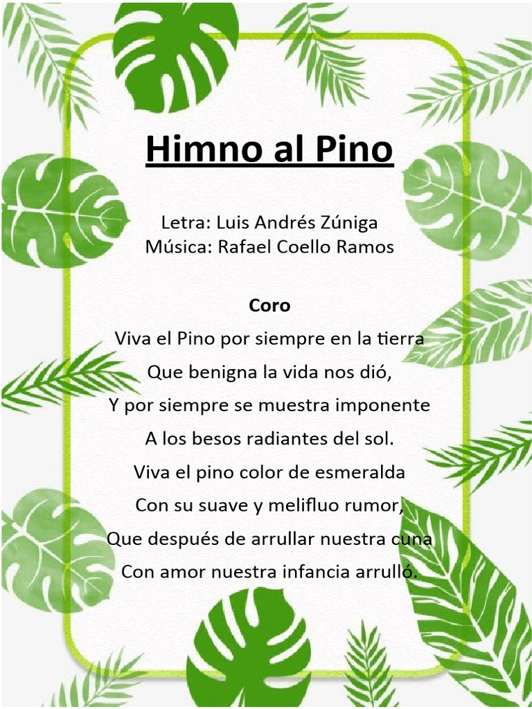 Árboles Himno Al Pino | PDF